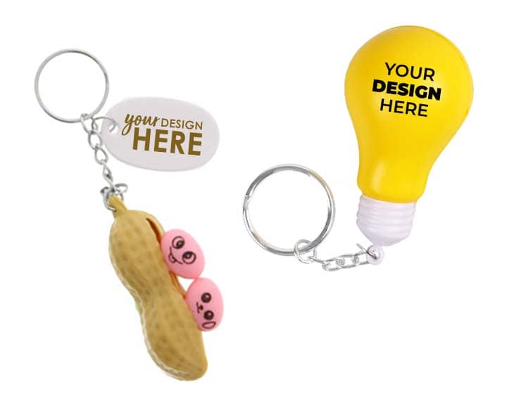Keychain Stress Balls - Squishy Keychains | Totally Promotional