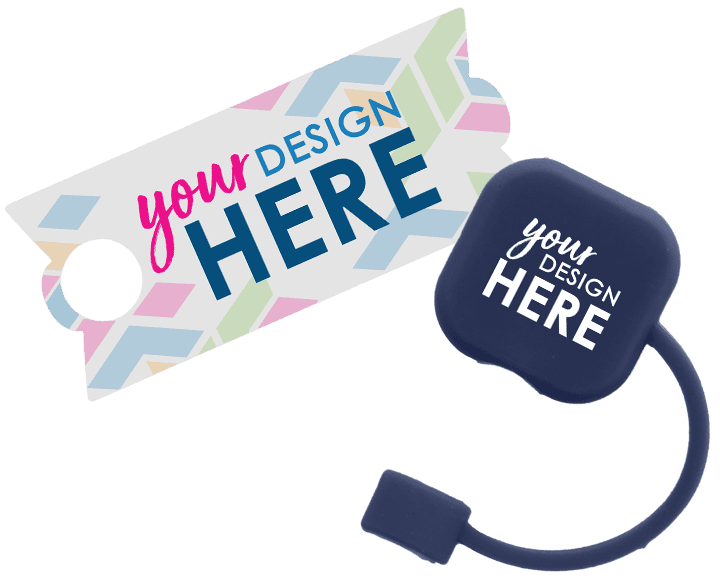 Custom Straw Toppers – Bulk Straw Covers With Your Design | Totally ...